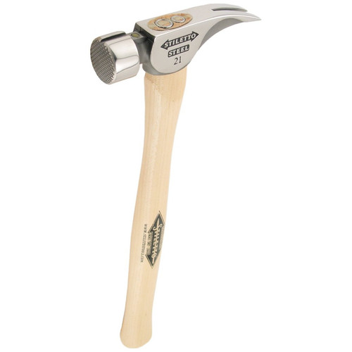 Stiletto REN21MS 21 oz. Steel Milled-Straight 18 in. Hickory Handle ...